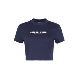 Calvin Klein Jeans T-Shirt Damen Gr&ouml;&szlig;e XXL violettblau / wei&szlig;