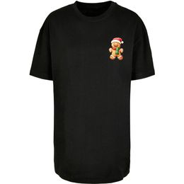 Merchcode T-Shirt 'Christmas Ginger' Damen Gr&ouml;&szlig;e XL karamell / blutrot / schwarz / wei&szlig;