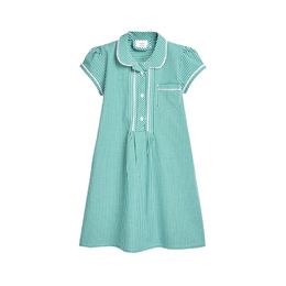 next Kleid M&auml;dchen Gr&ouml;&szlig;e 98 gr&uuml;n / wei&szlig;