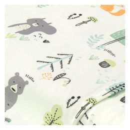 buttinette Baumwoll-Jersey "Waldtiere" mit Elasthan, natur-color