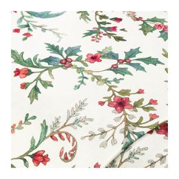 buttinette Baumwoll-Canvas Zweige & Bl&uuml;ten "Doreen", offwhite-color