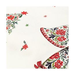 buttinette Baumwoll-Canvas Florale Weihnachtsmotive "Doreen", offwhite-color