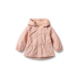 WHEAT Winterjacke 'Ada' M&auml;dchen Gr&ouml;&szlig;e 80 helllila / apricot / lachs