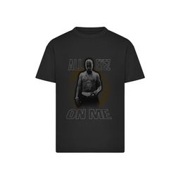 Merchcode T-Shirt '2Pac All Eyez On Me' Herren Gr&ouml;&szlig;e XL umbra / grau / schwarz