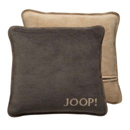 JOOP! Kissenh&uuml;lle Herren Gr&ouml;&szlig;e 50x50cm braun / hellbraun