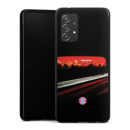 DeinDesign Galaxy A52s 5G Handy Silikon H&uuml;lle Case schwarz Handyh&uuml;lle Stadium Fcb Fc Bayern M&uuml;nchen