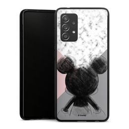 DeinDesign Galaxy A52s 5G Handy Silikon H&uuml;lle Case schwarz Handyh&uuml;lle Mickey Mouse Disney Marble