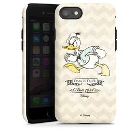 DeinDesign iPhone SE (2022) Handy Panzer Handyh&uuml;lle robuste Outdoor H&uuml;lle Schutzh&uuml;lle matt Official Licensed Product Disney Donuld Duck Vintage Tough Case