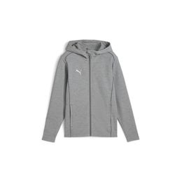 Puma Athletic Zip-Up Hoodie 'Team Final' male size XL Grey