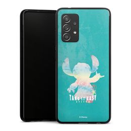 DeinDesign Galaxy A52s 5G Handy Silikon H&uuml;lle Case schwarz Handyh&uuml;lle Official Licensed Product Disney Lilo & Stitch