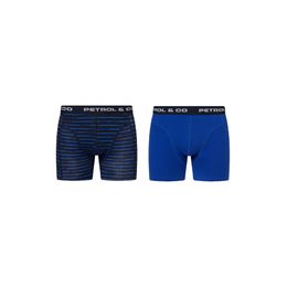 PETROL INDUSTRIES Boxershorts Herren Gr&ouml;&szlig;e L blau / schwarz / wei&szlig;