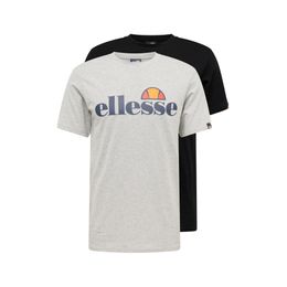 Ellesse Shirt 'Prado' male size L Navy / mottled grey / Orange / Black