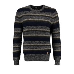Key Largo Pullover 'Basel' Herren Gr&ouml;&szlig;e M dunkelblau / grau