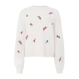 Y.A.S YAS Sweater 'YASNANNA' female size L Light blue / Coral / Rose / Pearl white