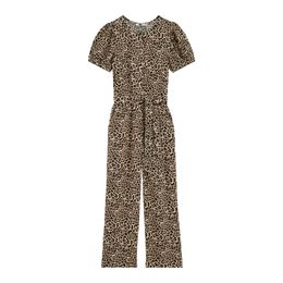 WE Fashion Jumpsuit M&auml;dchen Gr&ouml;&szlig;e 152 hellbraun / schwarz