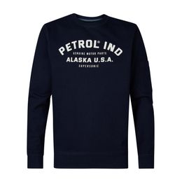 PETROL INDUSTRIES Sweatshirt 'Ruth' male size XS Navy / Off white