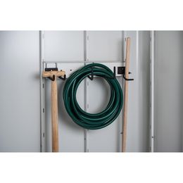 BioHort Haken-Set grauwei&szlig; 56 x 23 x 10 cm f&uuml;r Ger&auml;tehaus 'Neo' 4-teilig