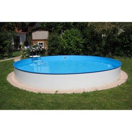mediPOOL Aufstellpool-Set 'Exclusiv 3' wei&szlig;/blau &Oslash; 350 x 120 cm