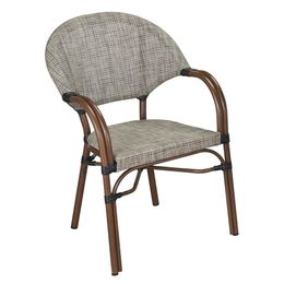 toom Gartenstuhl 'Rita' Aluminium beige 60,5 x 56 x 85 cm