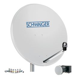 Schwaiger Satellitenanlage 75 cm hellgrau