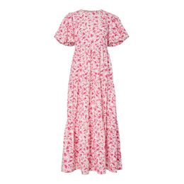 Y.A.S YAS Kleid 'YASColea' Damen Gr&ouml;&szlig;e 38 pink / rot / wei&szlig; Sommerkleid