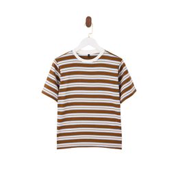 Trendyol T-Shirt Damen Gr&ouml;&szlig;e XL hellblau / braun / wei&szlig;