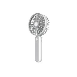 Platinet Akku Tischventilator 1200 mAh 3W 3 Stufen Wei&szlig; Grau