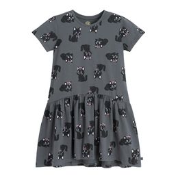 Cool Club Kleid M&auml;dchen Gr&ouml;&szlig;e 116 grau / schwarz