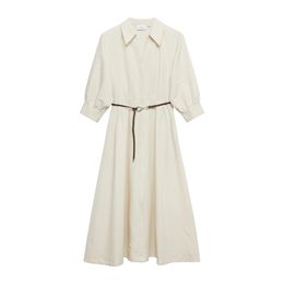 comma, COMMA Kleid Damen Gr&ouml;&szlig;e 34 hellbeige Sommerkleid