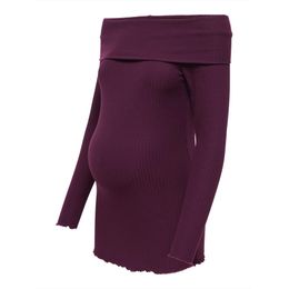 Only Maternity Umstand Shirt 'OLMESMERALDA' Damen Gr&ouml;&szlig;e XL weinrot