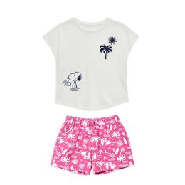 Gisela Pajama Damen Gr&ouml;&szlig;e M fuchsia / offwhite Sommerkleid