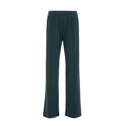 WE Fashion B&uuml;gelfaltenhose Damen Gr&ouml;&szlig;e 46 creme / dunkelgr&uuml;n