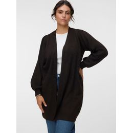 Vero Moda Curve Knit Cardigan 'VMRUBELLEFILE' female size XXXL/4XL Dark brown