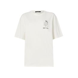 K by KARL LAGERFELD Karl Lagerfeld Shirt 'Karl Lagerfeld x Jorge Parra' female size XL Cream / Black