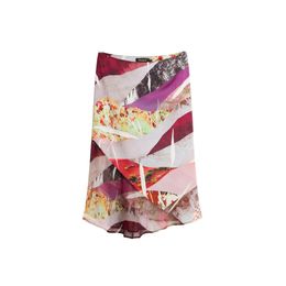 Desigual Rock Damen Gr&ouml;&szlig;e 40 hellgr&uuml;n / rosa / dunkelrot / schwarz