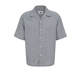 WE Fashion Button Up Shirt male size L Dark blue