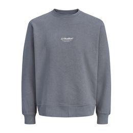 Jack & Jones Jack & Jones Sweatshirt 'JJESoho' Herren Gr&ouml;&szlig;e S basaltgrau / wei&szlig;