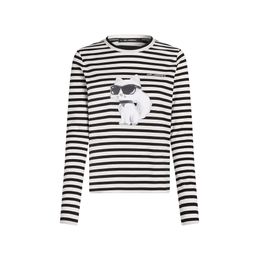 K by KARL LAGERFELD Karl Lagerfeld Shirt 'Ikon' female size XXL Black / White
