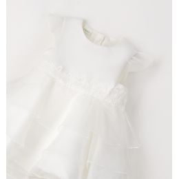 IDO M&auml;dchen Sommerkleid "BABY GIRL LAY DRESS"sanftes wei&szlig;, Gr. 58, 100% Polyester, Kleider
