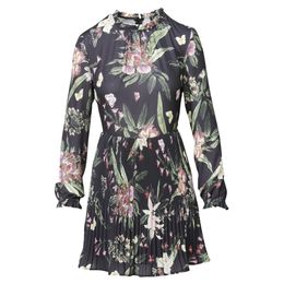 Koroshi Kleid Damen Gr&ouml;&szlig;e 44 gr&uuml;n / lila / rot / schwarz Sommerkleid
