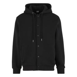Urban Classics Herren Kapuzenpullover "Urban Classics Fluffy Fleece Hoodjacket"schwarz, Gr. XXL, unifarben, 70% Baumwolle, 30% Polyester, Sweatjacken