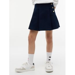Tommy Hilfiger M&auml;dchen Faltenrockschwarz night navy, Gr. 16, unifarben, Web, Obermaterial: 96% Baumwolle, 4% Elasthan. Futter: 100% Baumwolle, R&ouml;cke,