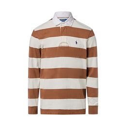 Polo Ralph Lauren Poloshirt Herren Gr&ouml;&szlig;e XL beige / braun / wei&szlig;