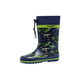 Kangaroos M&auml;dchen Gummistiefel "K-Rain Jump", Gr. 29navy, dino, Gummi, Schuhe, Wasserdicht, Warmfutter
