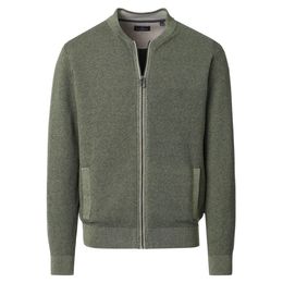 Casamoda Herren Strickjacke "Casamoda Strickjacke uni", gr&uuml;n, Gr. M, 100% Baumwolle, Strickjacken