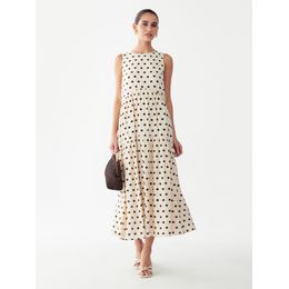 St Mrlo Kleid Damen Gr&ouml;&szlig;e 40 beige Sommerkleid