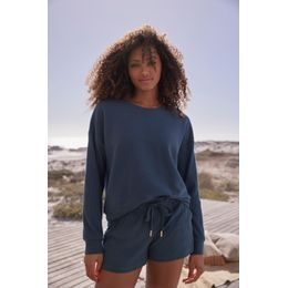 s.Oliver Damen Sweat Shorts, Blau, Gr. 44/46, Shorts, 100% Baumwolle