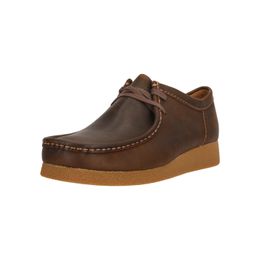 Clarks Herren Schn&uuml;rschuh "WallabeeEVO", Gr. 44,5, braun, Leder, Schuhe, im kultigen und vielseitigen Design