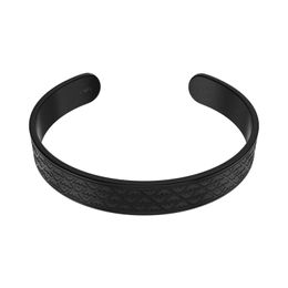 Emporio Armani Herren Armspange, 18,5cm, Edelstahlschwarz, Edelstahl, Armb&auml;nder