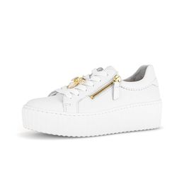 Gabor Damen Sneaker "Sneaker low", Gr. 40,5wei&szlig;, Schuhe